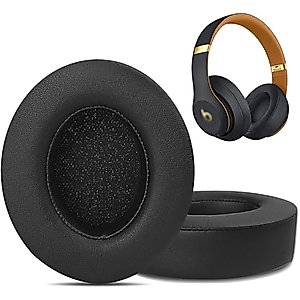 GVOEARS Replacement Ear Pads for Beats Studio 3, Cushions for Beats Studio 3 Replacement Ear Pads for Beats Studio 2&3 Wired & Wireless Not Fit Beats Solo On-Ear Headphone with Thicker Memory Foam