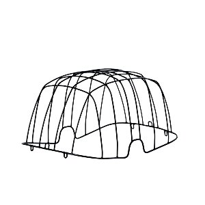 Basil Unisex's Buddy Space Wire Frame Pet Cage, Black, One Size