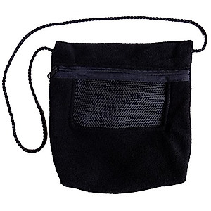 Bonding Carry Pouch for Sugar Gliders and Other Small Pets (Black)