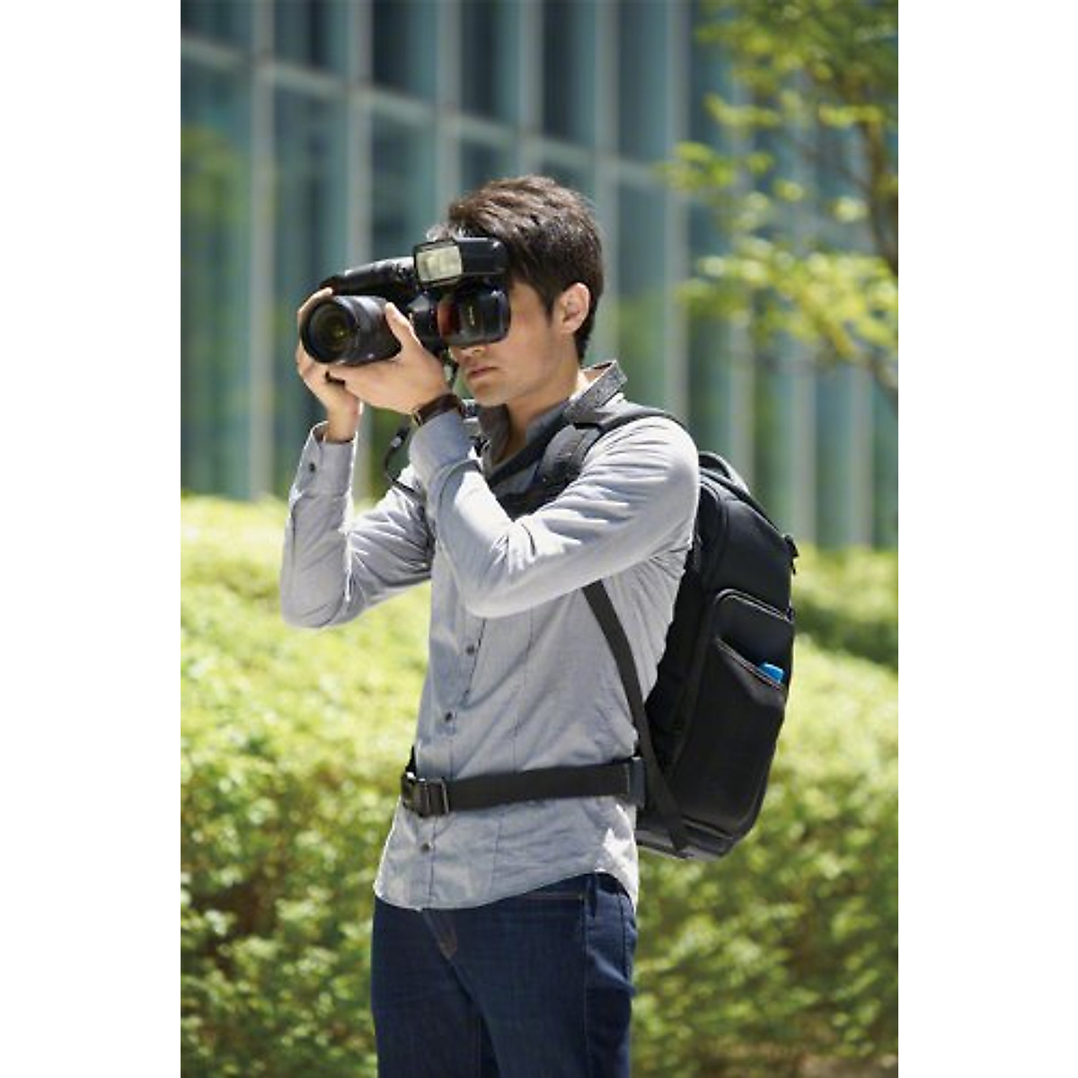 Sony LCSBP3 DSLR System Backpack with Laptop Storage, (Black),Large