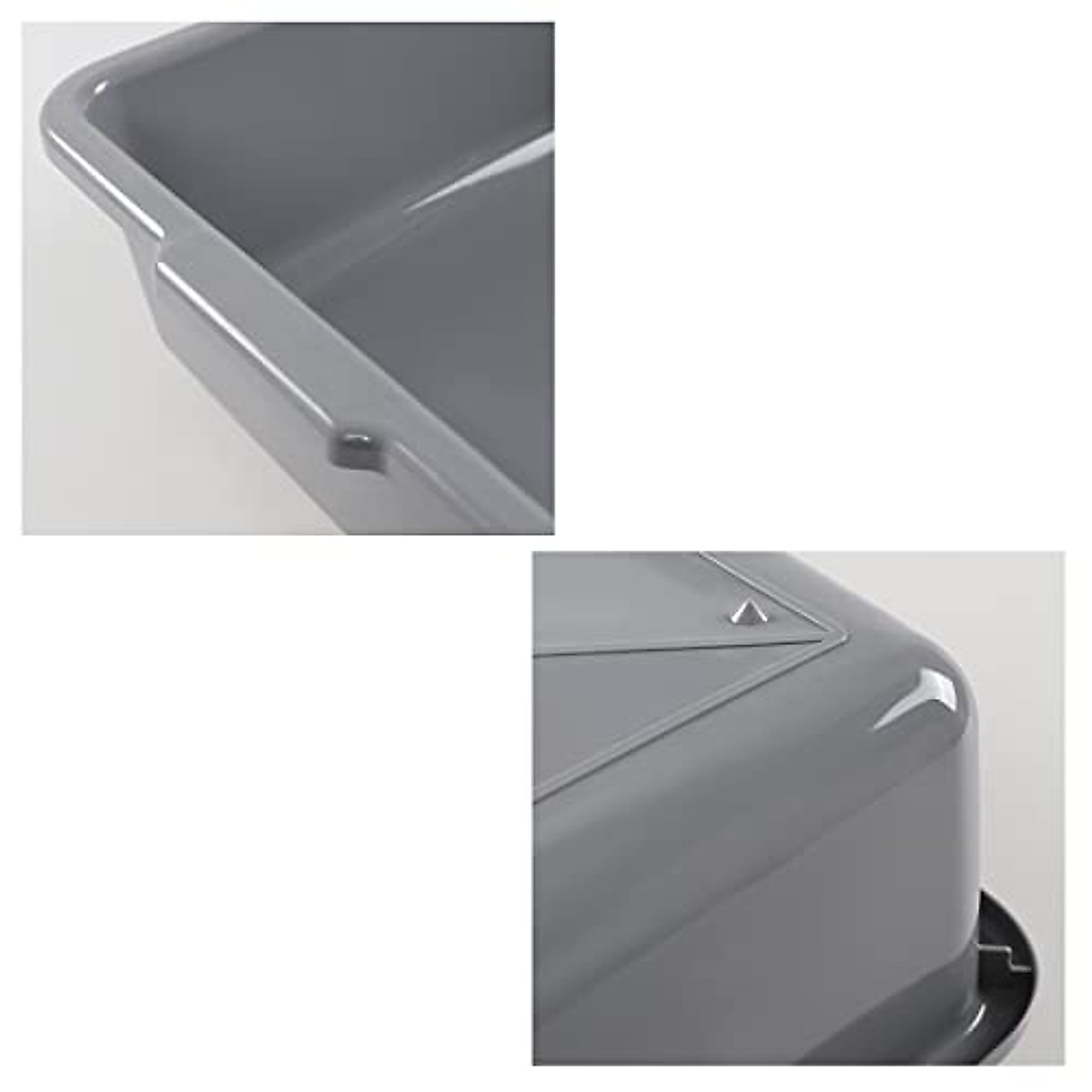 Sandmovie 25 L Commercial Bus Tubs, Plastic Utility Bus Box, 4-Pack