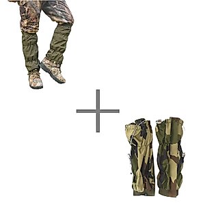 2 Pair Snake Gaiters Snake Boots Gaiters for Men Women Adjustable Waterproof Leg Gaiters for Hiking Hunting Trekking Trail Backpacking Snow Skiing Climbing Rattlesnake Snake Guards Snow Boot Gaiters…