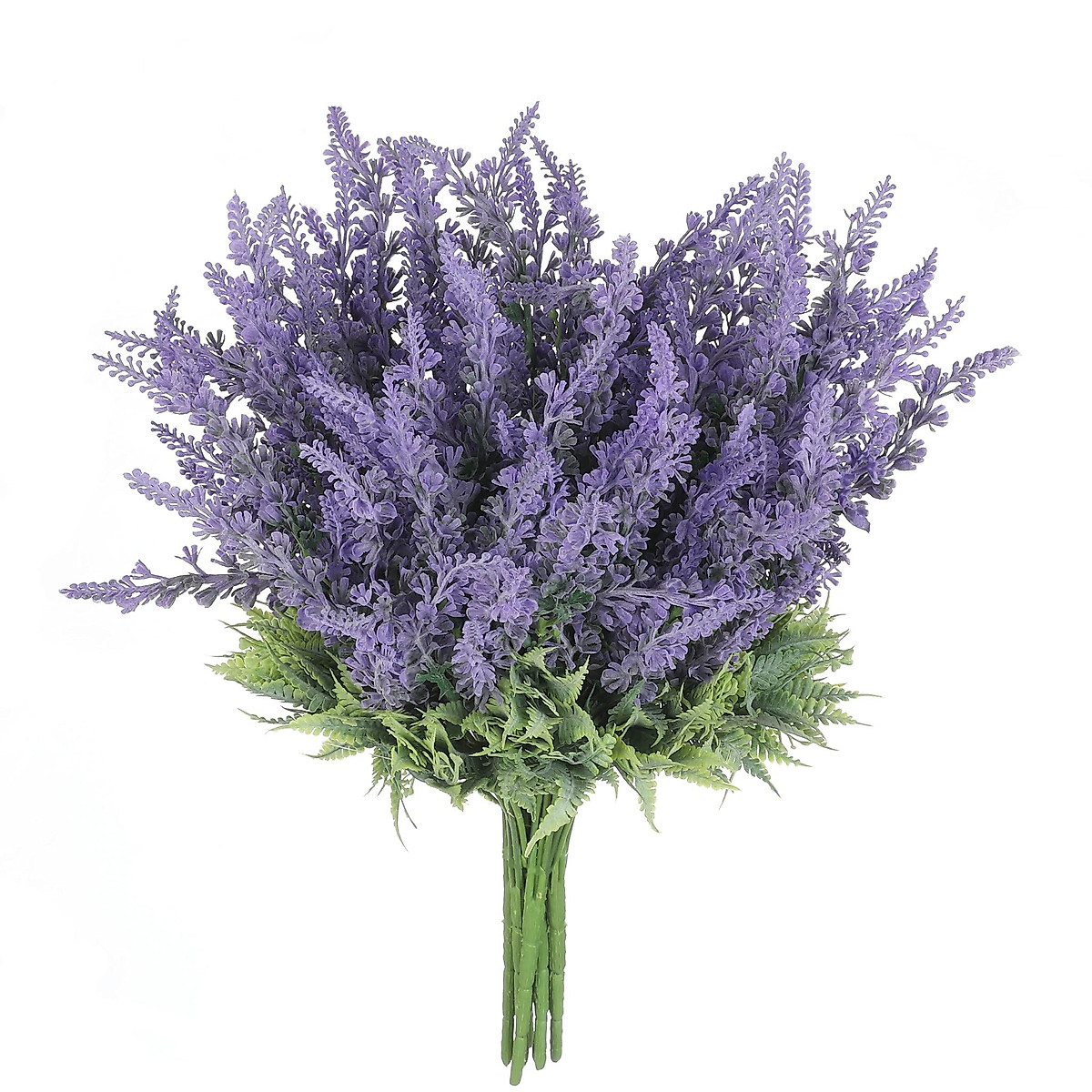 Grand Verde Lavender Artificial Flower Plants Faux Purple Bouquets Real-Touch DIY Home Decor Garden Patio Balcony Wedding Decoration, Bulk 8pcs