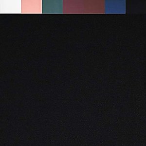 FabricLA DTY Double Brushed Knit Jersey 190 GSM - 58/60" Inches (150 CM) Wide - Soft Polyester Spandex Fabric - 2 Way Stretch Knit Fabric - Black, 1 Continuous Yard