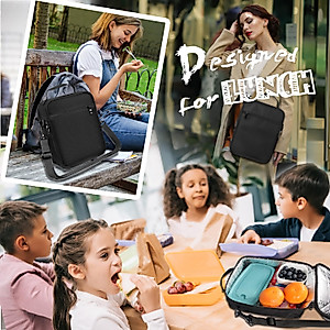hzzycer Lunch Box for Men Women Insulated Lunch Bag Reusable Small Lunch Bag with Adjustable Shoulder Strap for Work Picnic