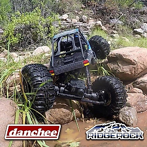 DANCHEE RidgeRock - 4WD Electric Rock Crawler - 1/10 Scale - RTR, Blue