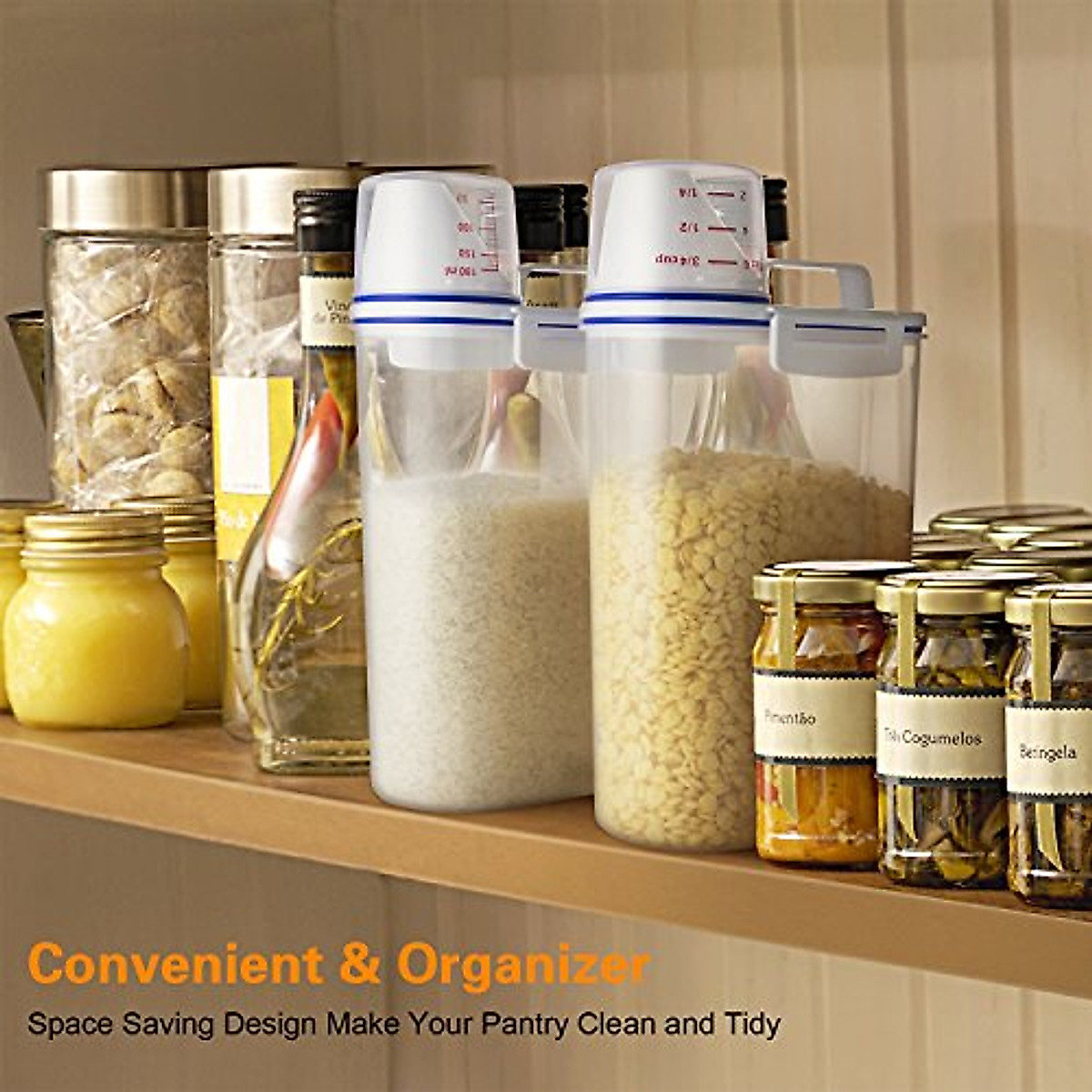 TBMax Rice Container 20 Lbs + Rice Storage Container 4 Lbs