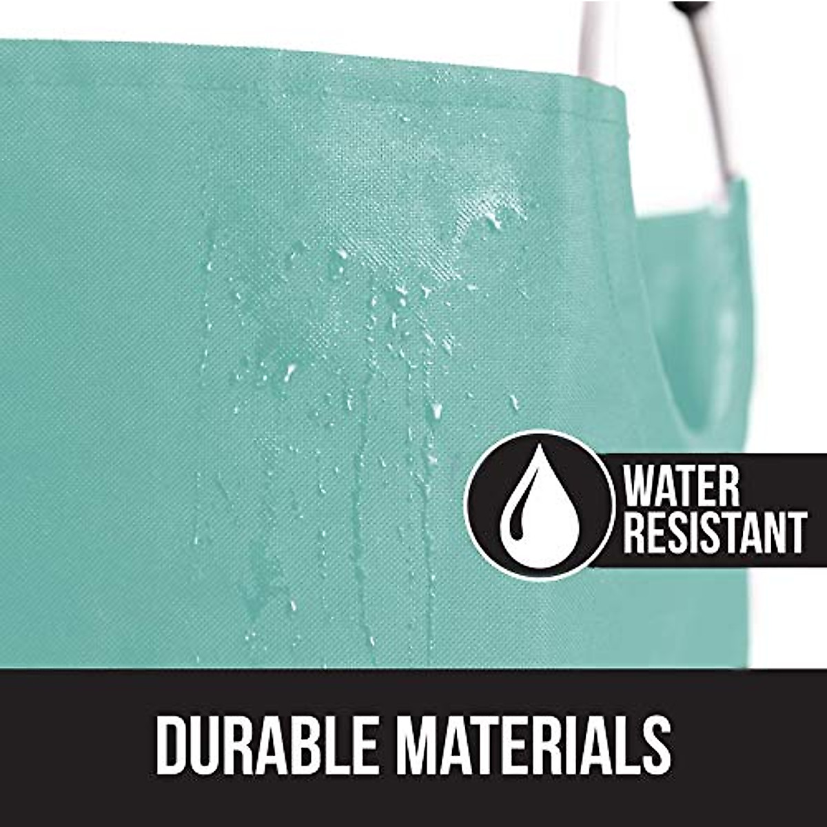 Gorilla Grip Laundry Basket and 3 Piece Packing Cubes, Laundry Basket Size 82L, Easy Carry Handles, Space Saving Travel for Carry On in Multiple Sizes, Mesh Zipper, Both in Turquoise, 2 Item Bundle