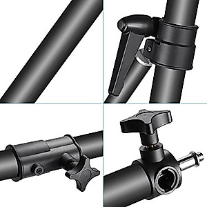 Neewer Wall Mounting Boom Arm with Triangle Base for Photography Studio Video Strobe Light Monolight Softbox Umbrella Reflector, 180 Degree Rotation, Max Length 66.5 inches/169centimeters (Black)