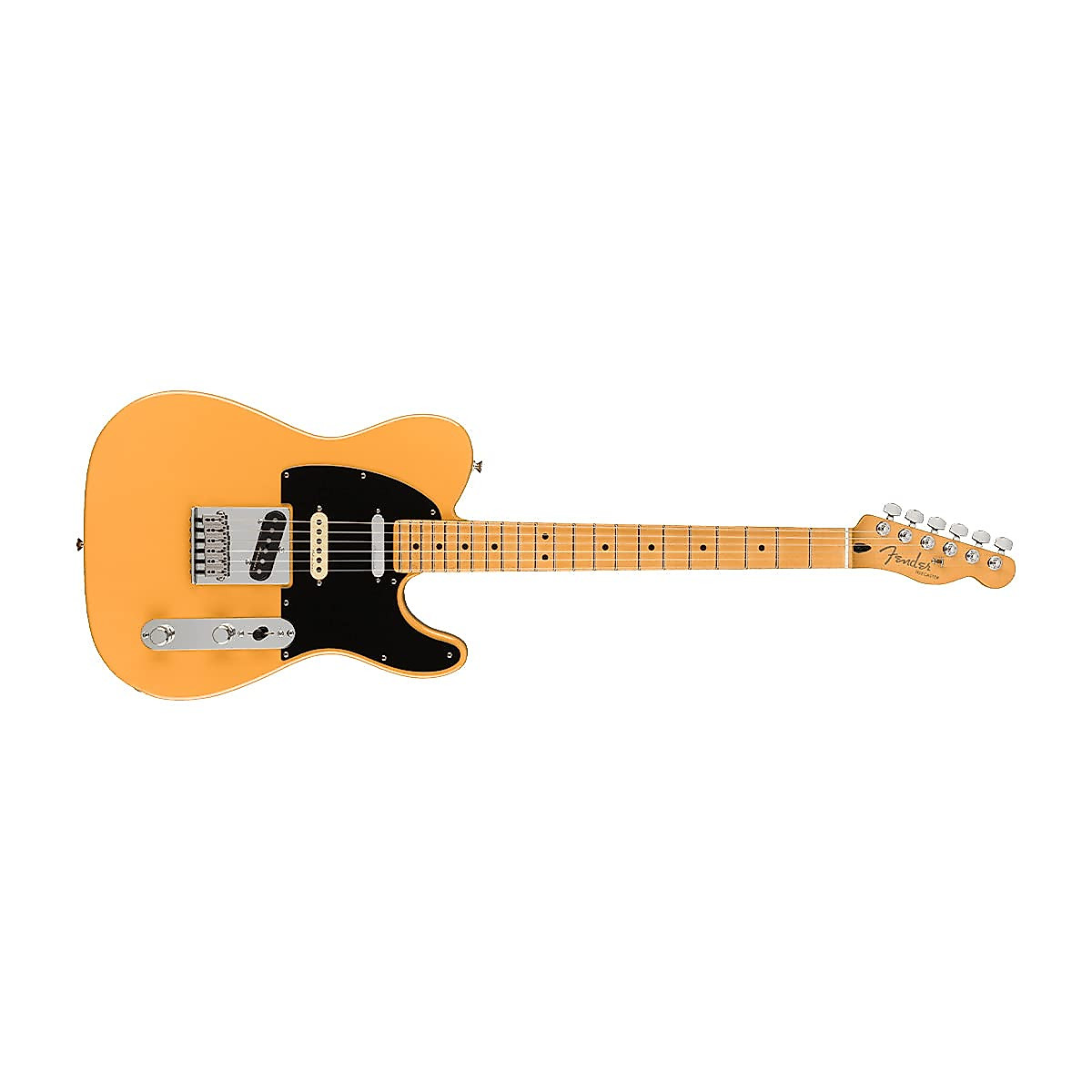 Fender Player Plus Nashville Telecaster Electric Guitar, with 2-Year Warranty, Butterscotch Blonde, Maple Fingerboard