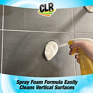 CLR Brilliant Bath Foaming Action Bathroom Cleaner Spray - For Use on Toilets, Baths, Showers, Sinks, Glass, Stainless Steel - Lavender Scent, 26 Ounce Bottle (Pack of 2)