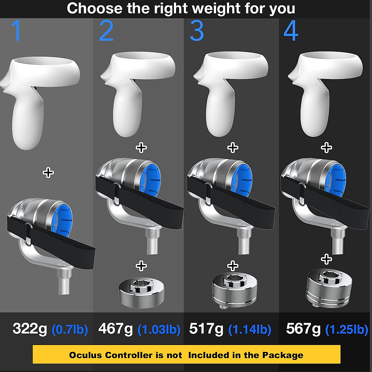 Weighted Golf Club Attachment for Meta Quest 3 & 2-90 DEGREE VERSION Aluminum Golf Club Adapter Handle Compatible with Quest 3/2/1 and Quest Pro, Realistic Grip VR Golf Handle Accessory (Right) Y13S