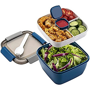LDCHNH Lunch Bento Box Work Compartment Cute Ladies Microwave Portable Container Cutlery Picnic Set (Color : D, Size