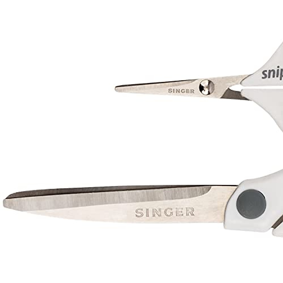 SINGER 07175 Sewing and Detail Scissors Set with Comfort Grip,White,pink