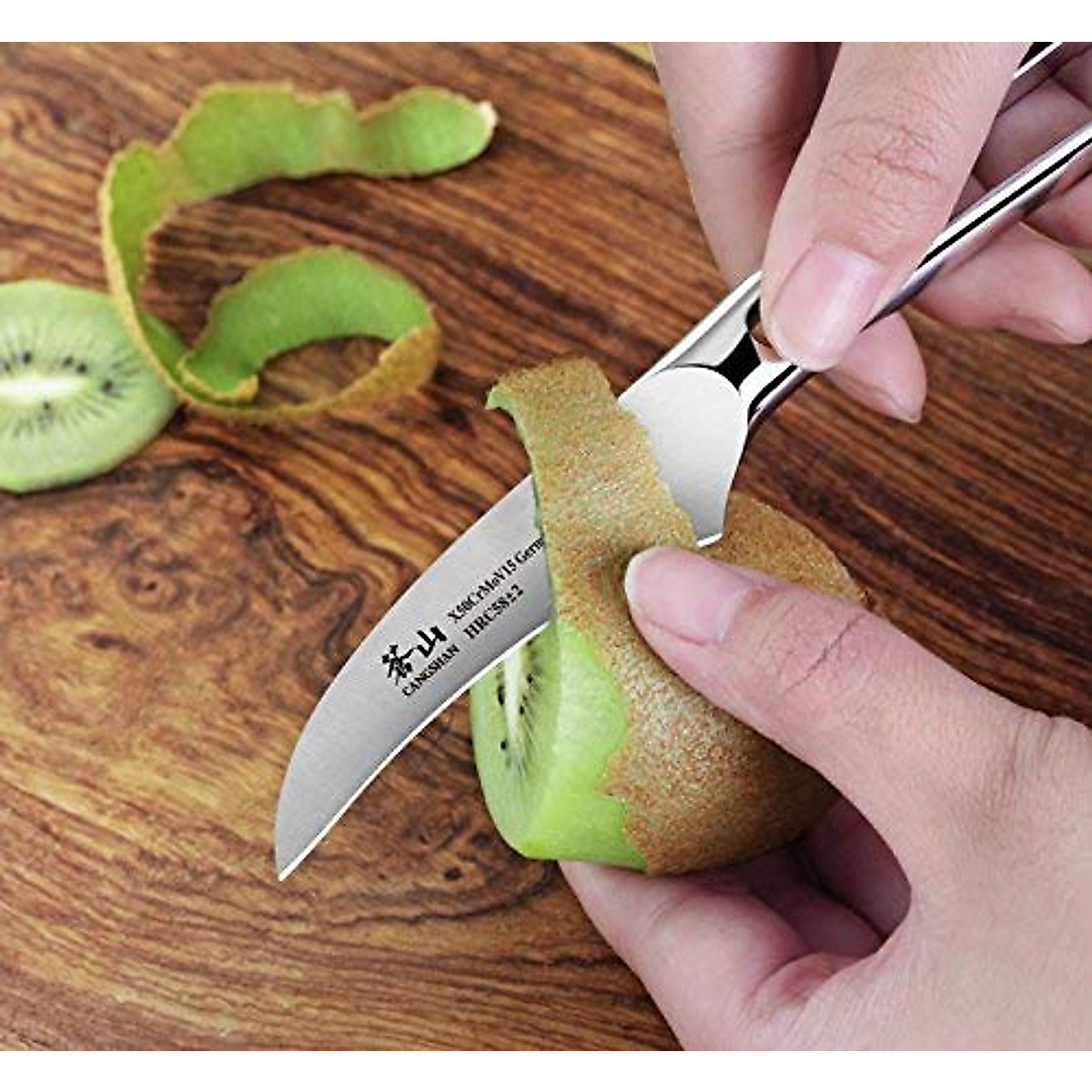 Cangshan N1 Series 1020397 German Steel Forged Peeling/Tourne Knife, 2.75-Inch Blade