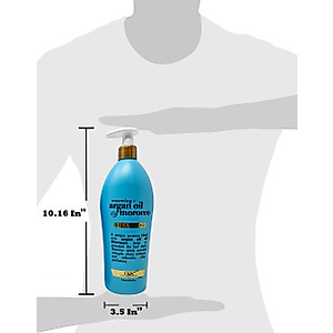 OGX Renewing Moroccan Argan Oil Shampoo and Conditioner Pump Bottle Salon Size Set (2 x 25.4 Oz)