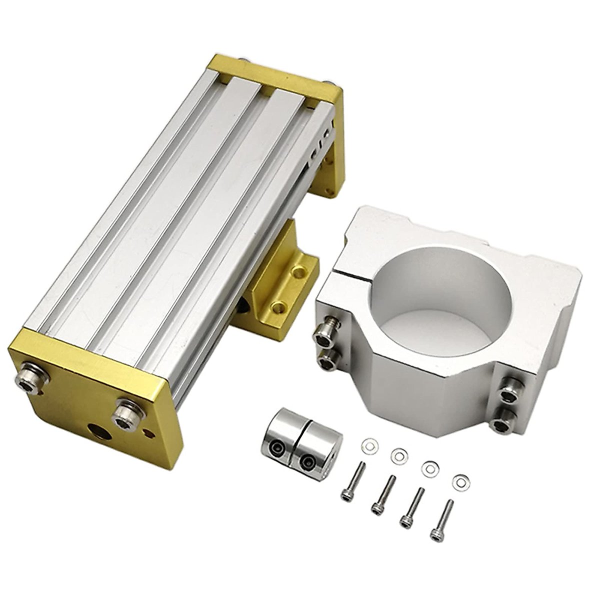 Doesbot CNC Z-Axis Sliding Table and 52mm Spindle Fixture 3018 Engraving Machine Upgrade DIY Metal Kits