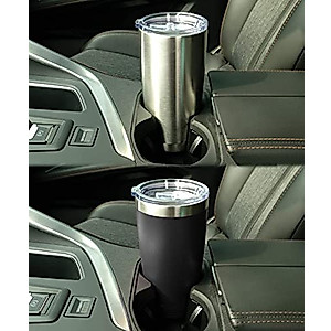 Maxerkeep 20OZ Tumbler with Leak-Proof Straw Lid & Flip Lid， 2 Metal Straws,1 Cleaning Brush，Insulated Coffee Mug Water Cup Black and Pink water bottle jisoo jennie rose lisa