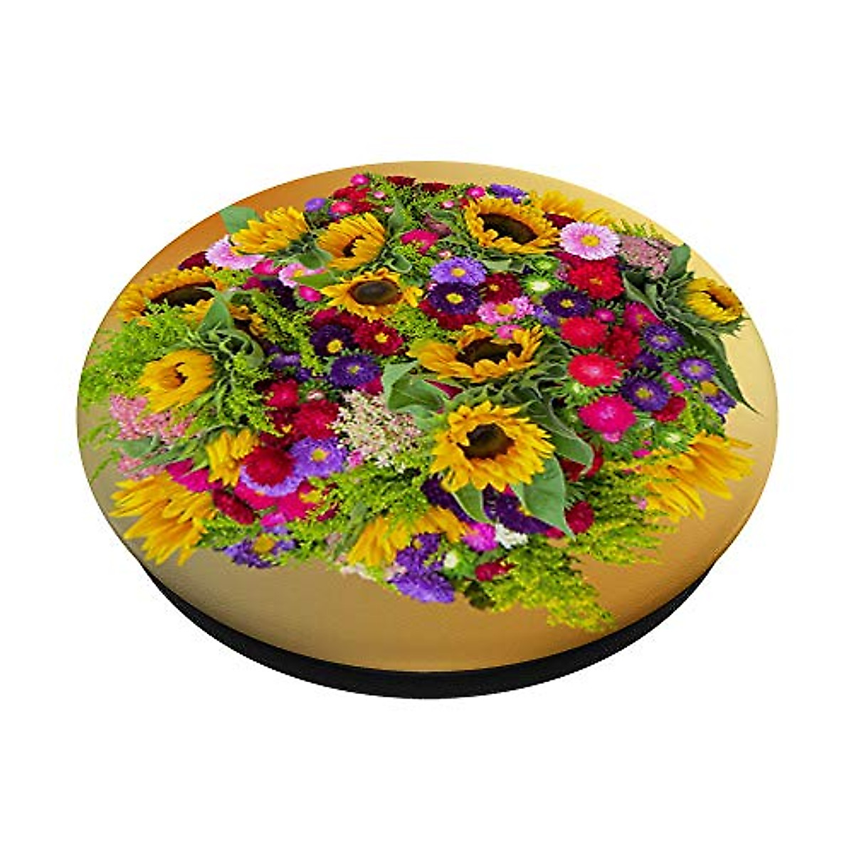 Cell Phone Button Pop Out Holder for Hand Yellow Sunflowers PopSockets PopGrip: Swappable Grip for Phones & Tablets