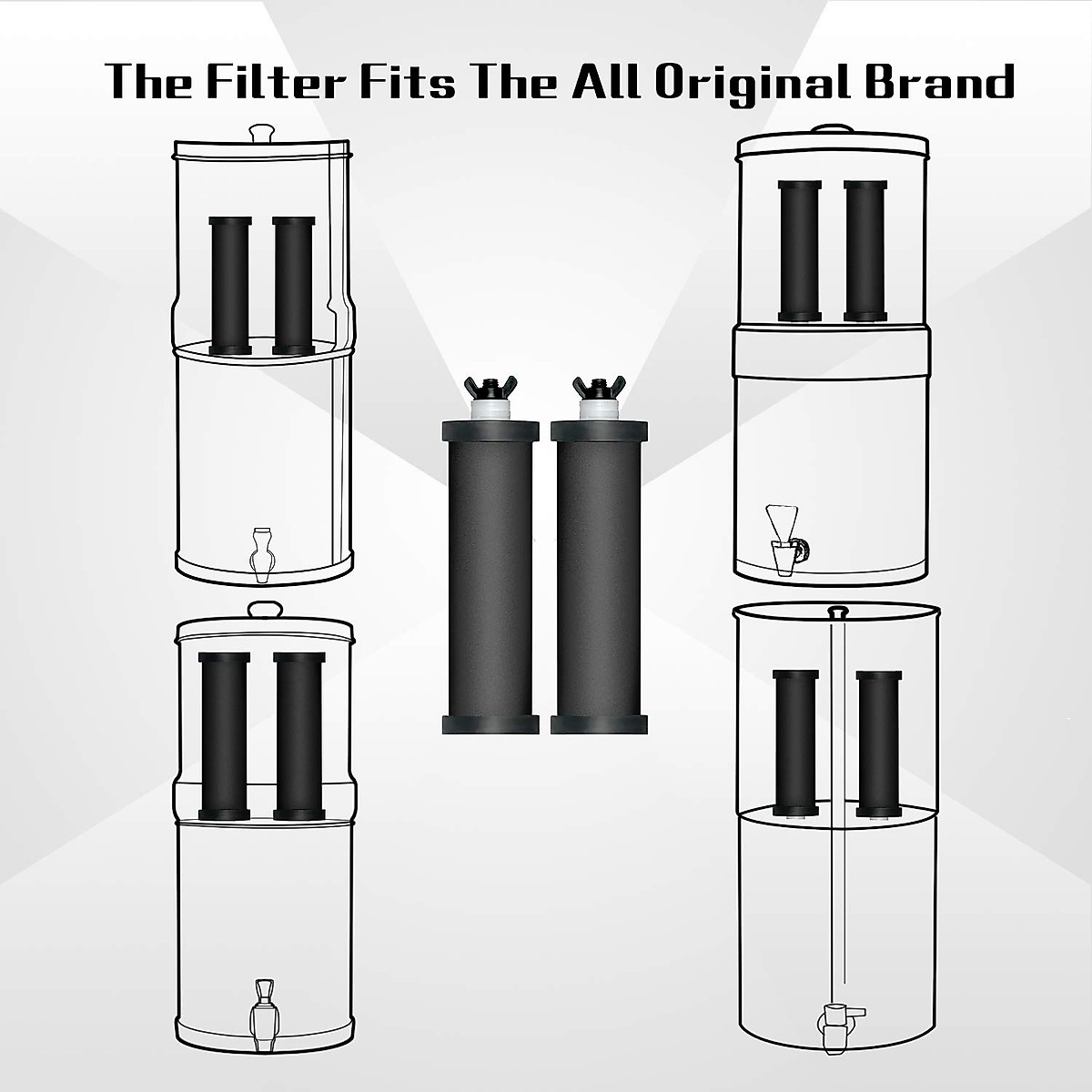 Purewell BB8-2 - Black Purification Elements