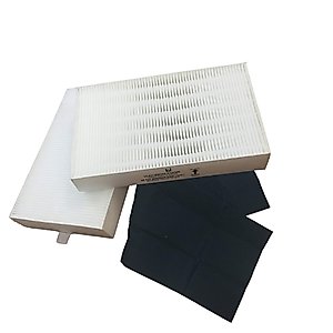 Think Crucial 2 Replacements for Honeywell R Air Purifier Filter and 1 A Carbon Filter Fits HPA090, HPA100 and HPA300, Compatible With Part HRF-ARVP