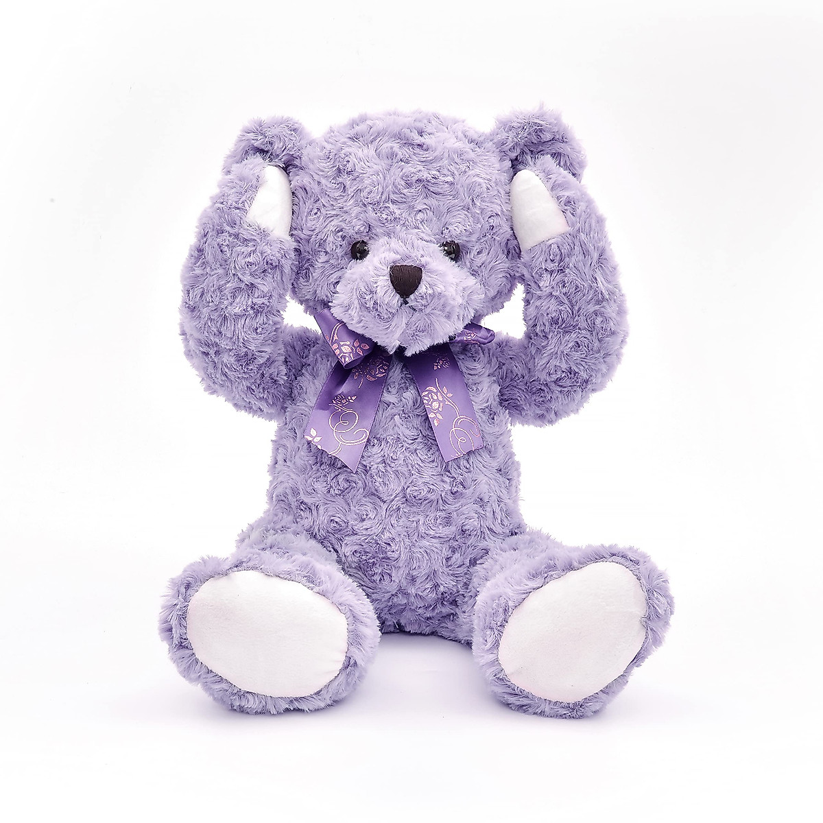 suepcuddly 20" Posed Teddy Bear Stuffed Animal Cute Plush Toy for Girl Kids (Purple)