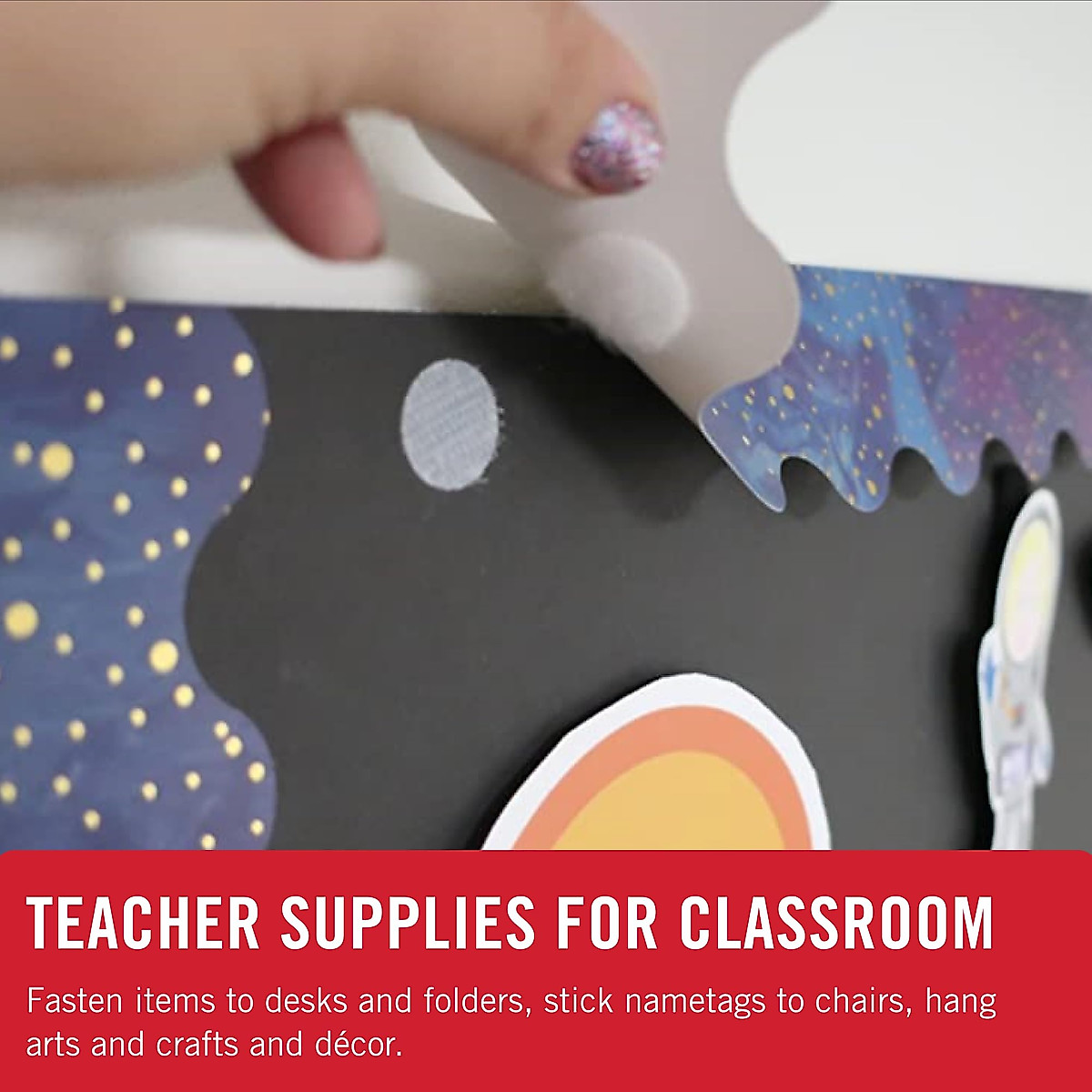 VELCRO Brand 90069 - Sticky Back - 5/8" Coins, 15 Sets - Black