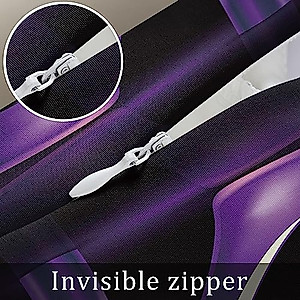 Maliyand Body Pillow Covers,Purple Lipstick and High Heel Black Decorative Pillow Cover Pillow Case Cushion Cover for Bed Sofa Couch Home Decor 20"x30"