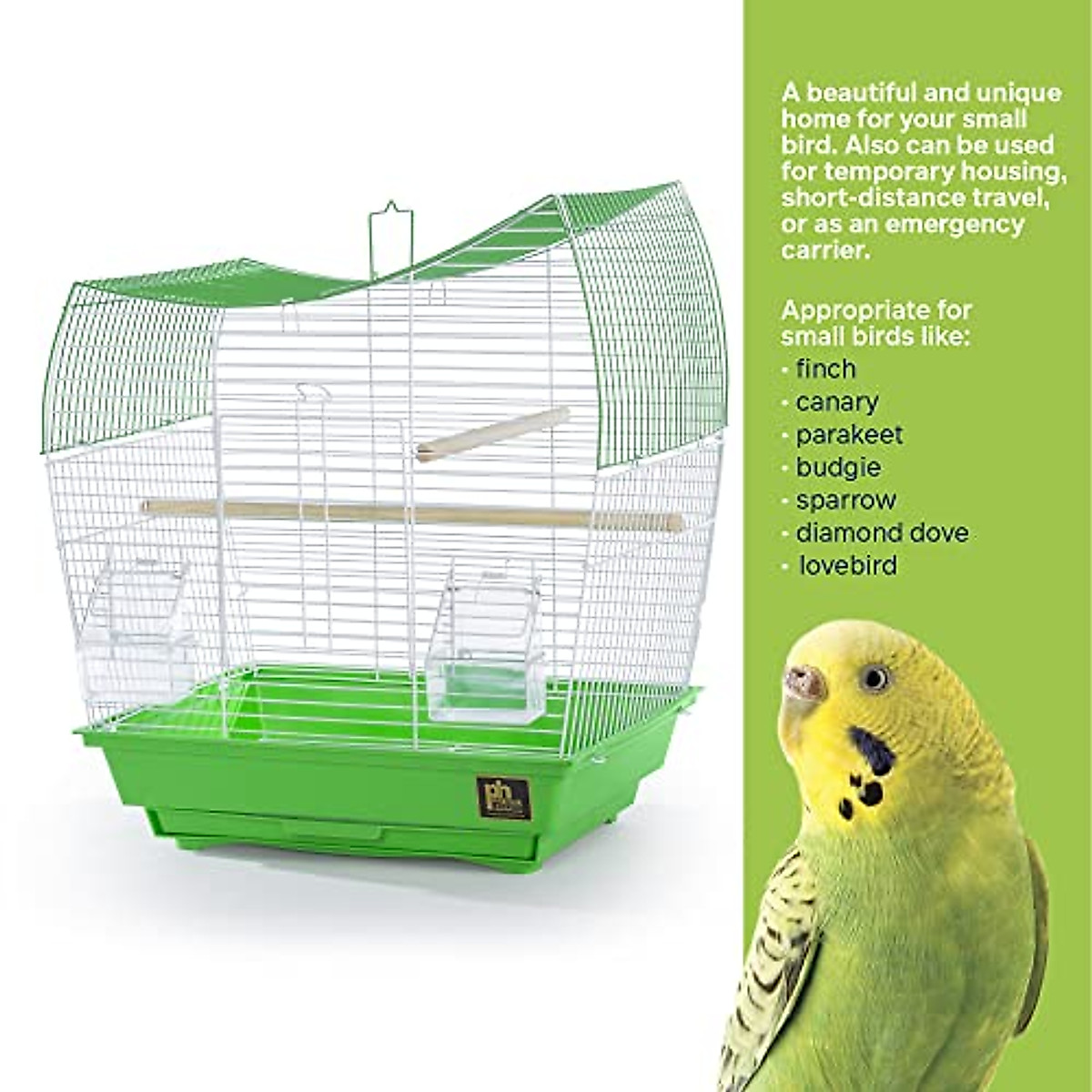 Prevue Pet Products South Beach Wave Top Bird Cage, Lime Green (SP50081)
