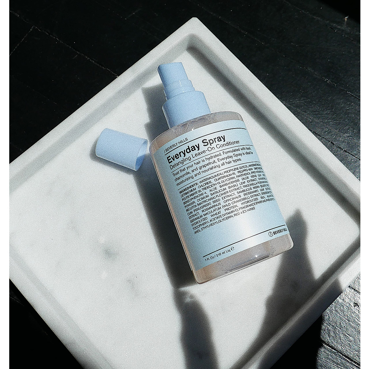 J Beverly Hills Blue Everyday Spray Leave-In Conditioner and Hair Detangler with Aloe Vera, 7 Oz