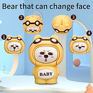 LZZAPJ Stacking Rings Baby Toy, Toddler Educational Learning Shape Sorter and Stacker Playset, Infant Face Changing Wobble Tumbler Musical Toy, Sensory Montessori Toys for Babies 6-12 Months Boy Girl