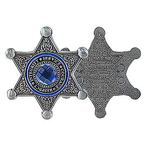 FunYan Police Challenge Coin Law Enforcement Sheriff Sapphire Coin