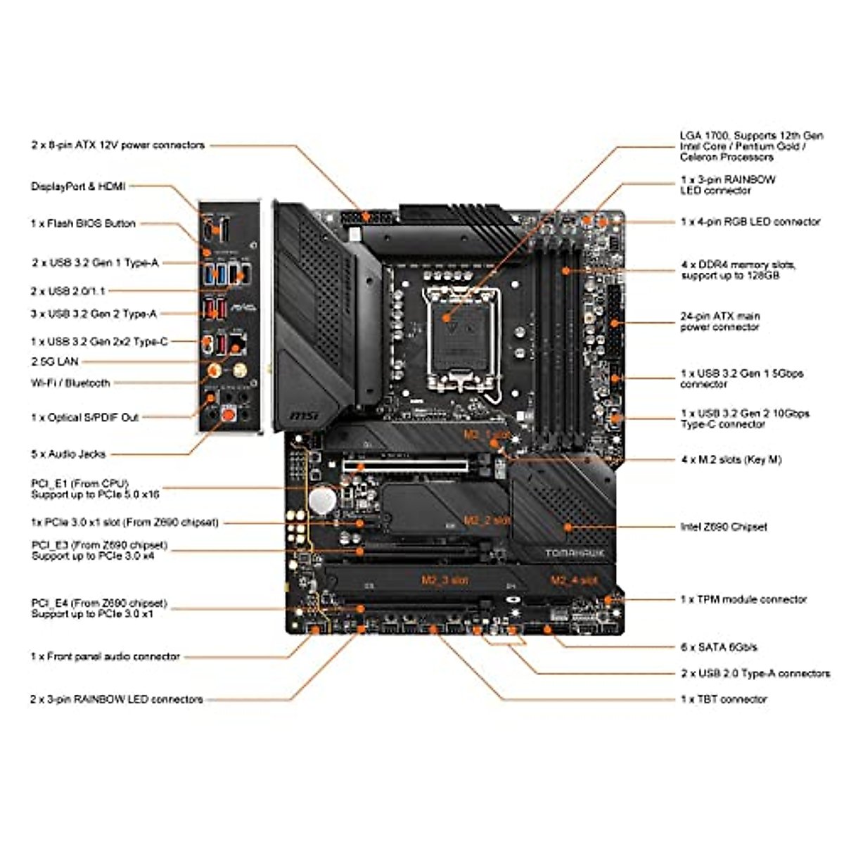 Micro Center Intel Core i7-12700K Desktop Processor 12 (8P+4E) Cores up to 5.0 GHz Unlocked LGA1700 600 Series with MSI MAG Z690 Tomahawk WiFi DDR4 Gaming Motherboard