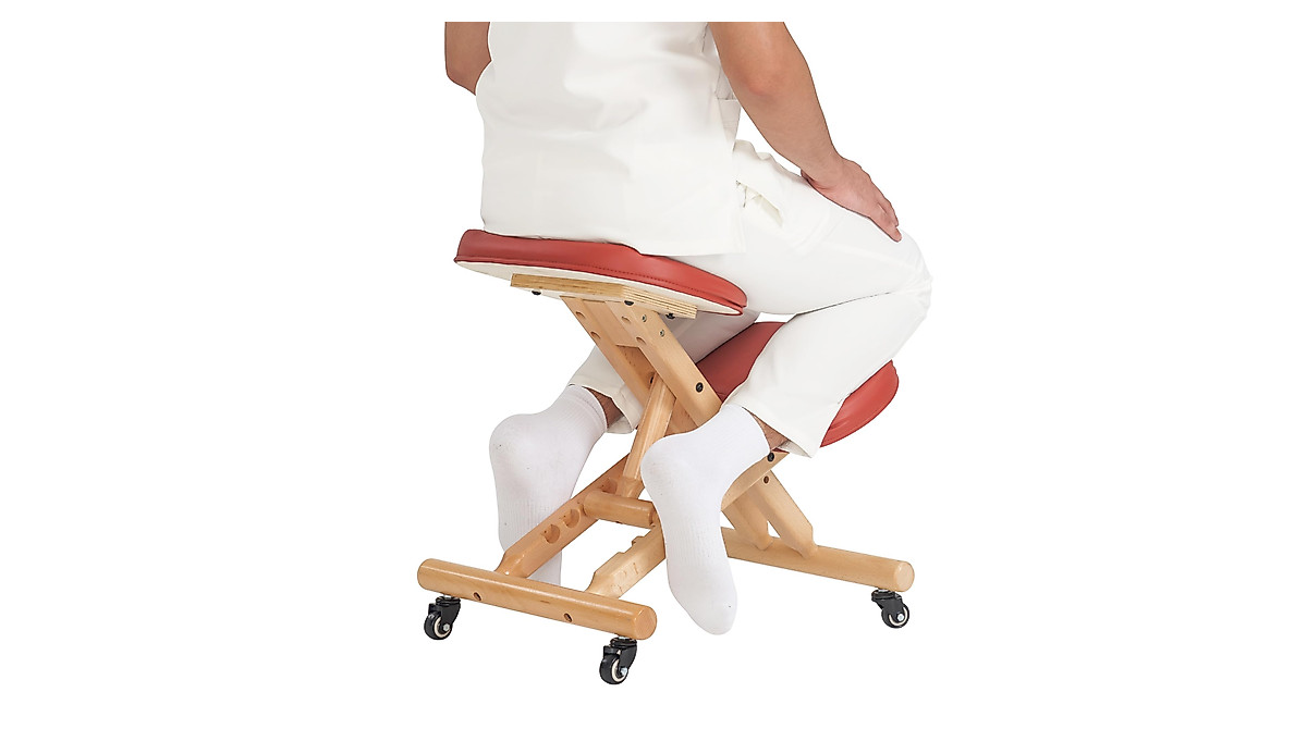 Master Massage Wooden Foldable Kneeling Chair for Better Posture