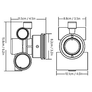 Swimming Pool Nozzle, Plastic Swimming Pool Spa Nozzle No Water Leakage Strong Sealing Pool Jet Nozzles Swimming Pool Equipment Replacement Parts