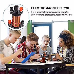 Induction Heater 3 pcs Practical Lab Home Demonstration for Physics Cylindrical Teaching Auxiliary Magnet with Coil Induction Useful Cylinder Portable Copper Premium Experiment T Post