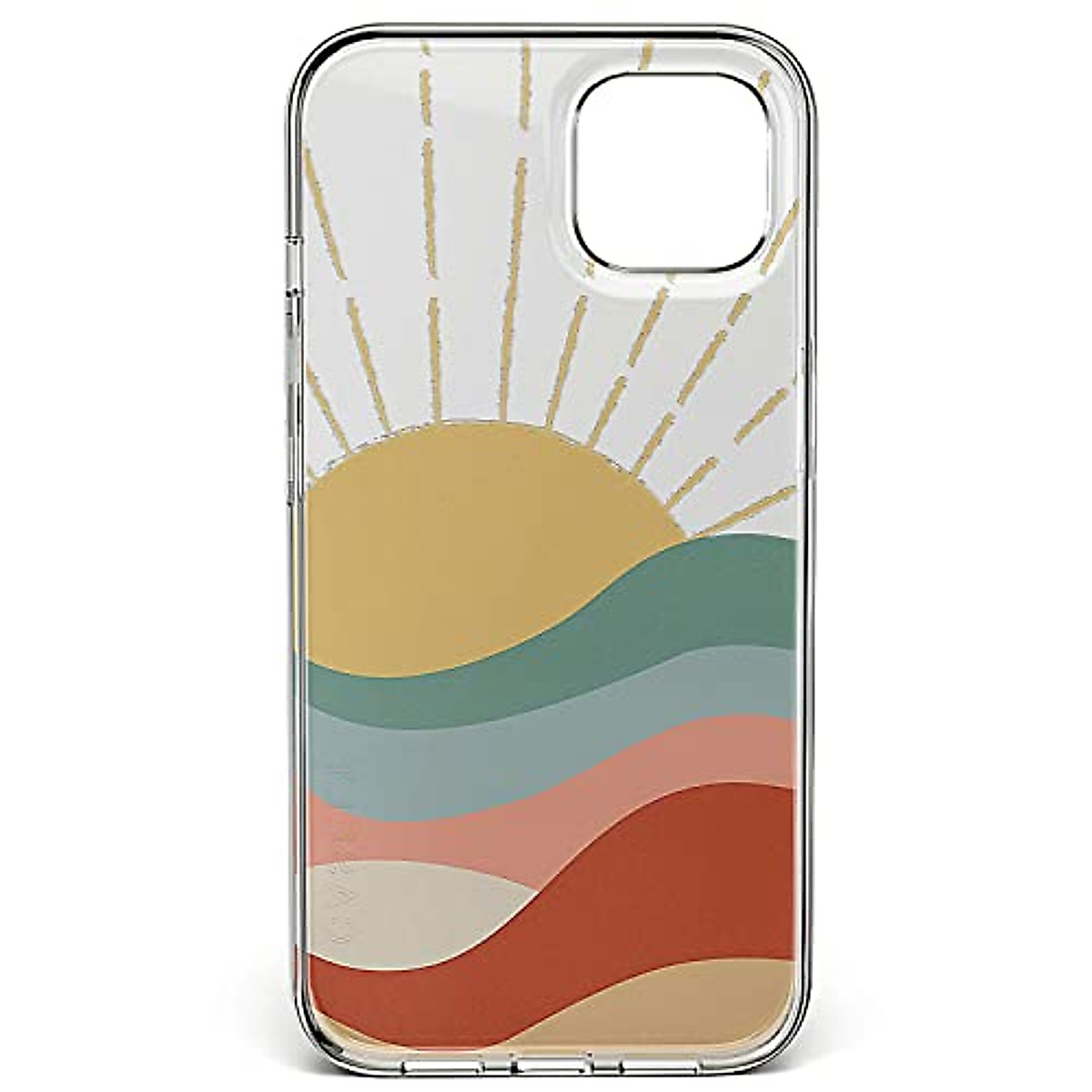 Casely iPhone 13 Sun-Themed Case | Colorblock Sunset Sunrise Pattern | Drop Test Certified & Camera Lens Protection