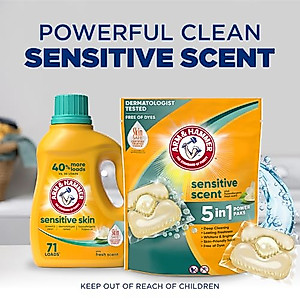 Arm & Hammer Sensitive Fresh Scent 5-IN-1 Power Paks, 42 count