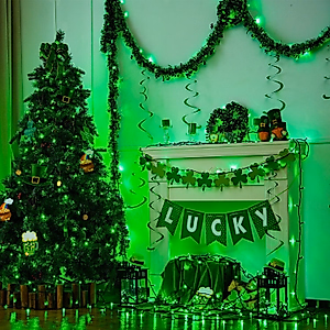 JMEXSUSS 600 LED Green Lights for St Patrick's Day, 207 ft Green Solar String Lights, 8 Modes Solar Christmas Lights Outdoor Waterproof for Christmas Tree St Patricks Decorations