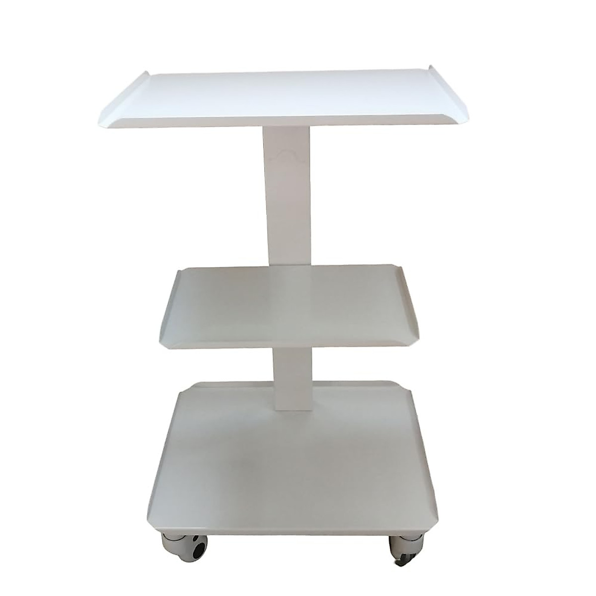 PreAsion Dentist Cart Multi-Function Mobile All High-Carbon Steel 3 Layers Trolley Weigh- Scale 40-70kg with Brake Wheels for Dental Hospital Nurse Emergency Lab