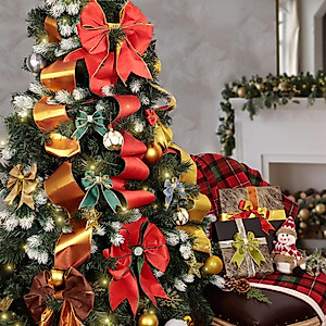 VATIN Champagne Velvet Wired Ribbon 2.5" Metallic Champagne Gold Velvet Christmas Ribbon for Floral Arrangements Wrapping Gifts Stylish Decor Creation -Continuous 10 Yards