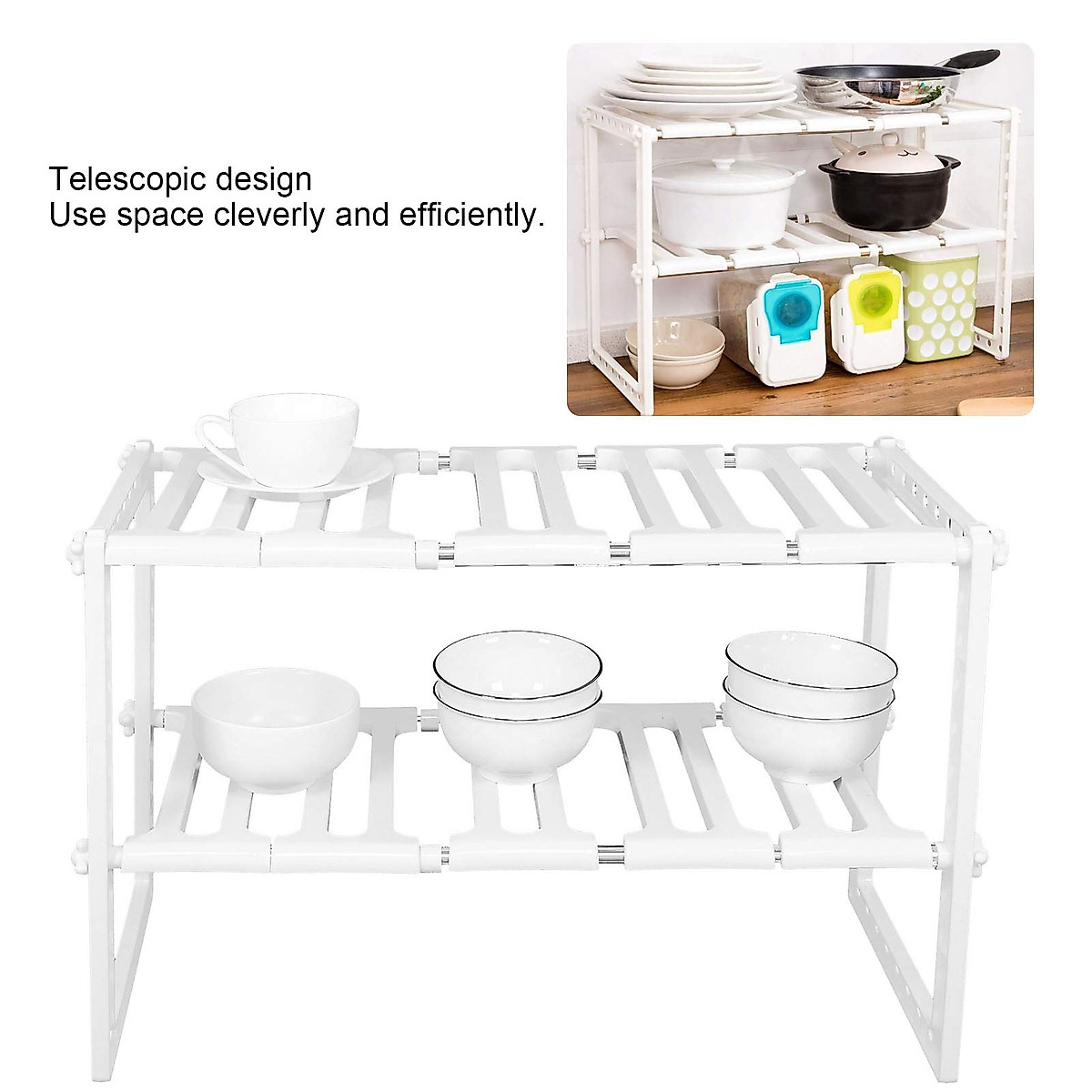 Under Cabinet Storage,Under Sink Organizer,2?Tier Sink Rack,Kitchen Storage Holder,Cabinet Organizer Shelf,Telescopic Storage Shelf for Kitchen,Living Room, under sink organizer under cabinet org