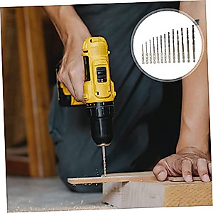 CUBTOL 13pcs 4341 Drill Bit Drill Bit for Metal Carpenter Hole Drill Wood Carving Drill Bits Woodworking Drill Bit Impact Drill Bit Set Metal Drill Bit Small Drill Bit Set Metal Suite