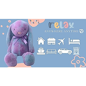 Huggable Happiness Weighted Stuffed Animals | Weighted PlushPals Bunny Toy for Kids & Adults | Ultra Soft Sensory Weighted Plushie Animal | Cute Stuffed Animal | 18in - 3lb