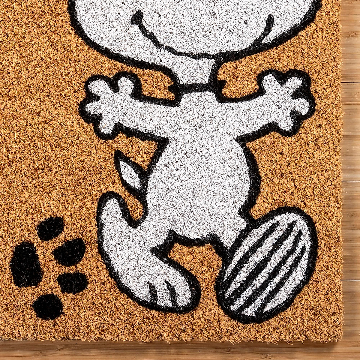 Gertmenian Peanuts Coir Mat (2-Pack) Welcome Mats for Front Door, Home Entrance, Garage, and Back Door, Home Decor, 20" x 34" Each, Peanuts Snoopy Welcome 80022