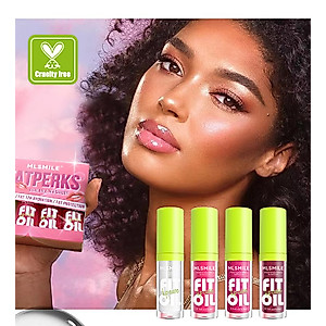 4 Colors Lip Oil Lip Glaze,Fat Lip Oil Big Brush Head Hydrating Lip Glow Oil,Shiny Transparent Lip Gloss Plumping,Long Lasting Nourishing Non-sticky Fresh Clear Smooth Lip Care-A