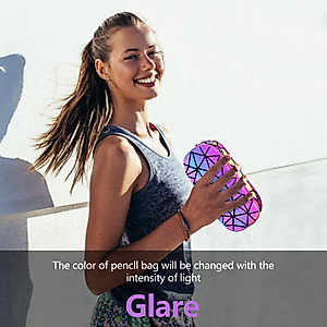 Qbily Large Capacity Pencil Case,Light Pencil Case Pouch Office School College Organizer Storage, High-Capacity Gel Pen Marker Pencil Pen Stationery Case,Purple,Small