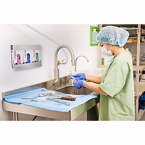 Omnimed 305302-2023 Glove Dispenser, 3 Box Capacity, Silver