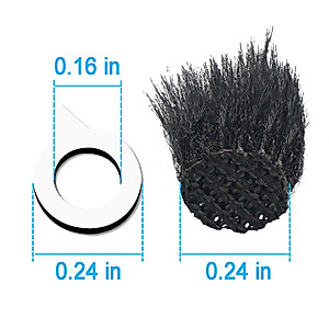 YOUSHARES Camera Mic Windscreen, 10 PCS Fur Wind Muff Wind Cover for Sony RX1 RX10 RX100 Digital Compact Cameras Built-in Microphone Outdoor Wind Filter