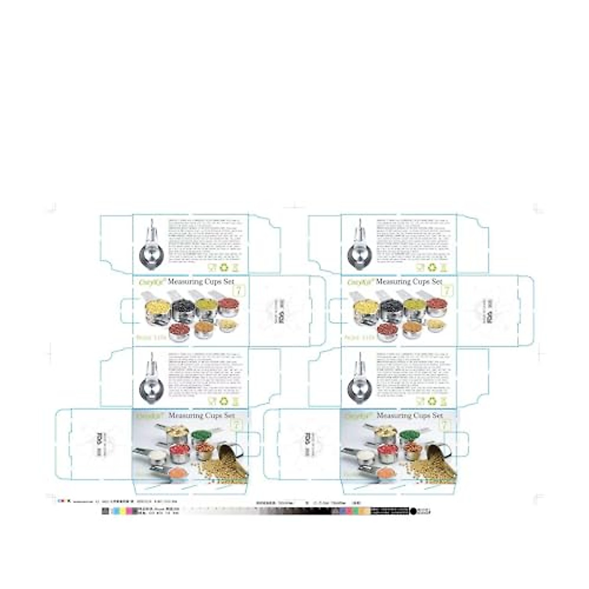 Measuring Cups Stainless Steel 7 Piece Stackable Set for Dry or Liquid Ingredients Measurement - Kitchen Gadgets & Utensils Metal Measuring Cups Best for Cooking & Baking